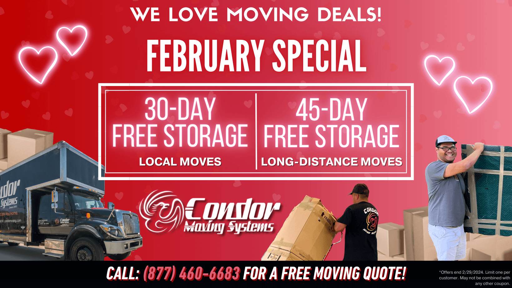 Moving Coupons | Condor Moving Systems