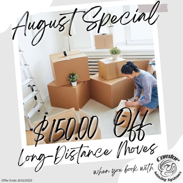 Condor Moving Systems Local & Long Distance Moving Company